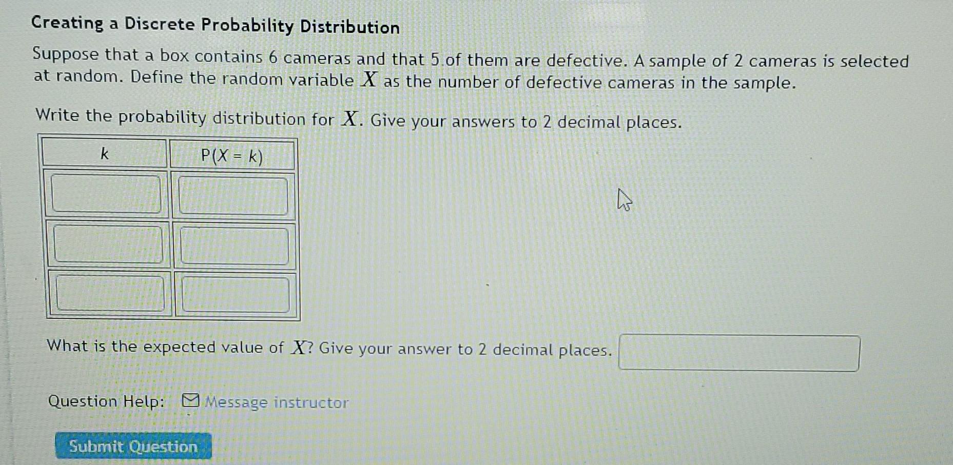 Solved Creating a Discrete Probability Distribution Suppose | Chegg.com