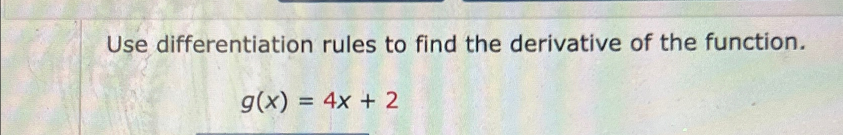 Solved Use differentiation rules to find the derivative of | Chegg.com