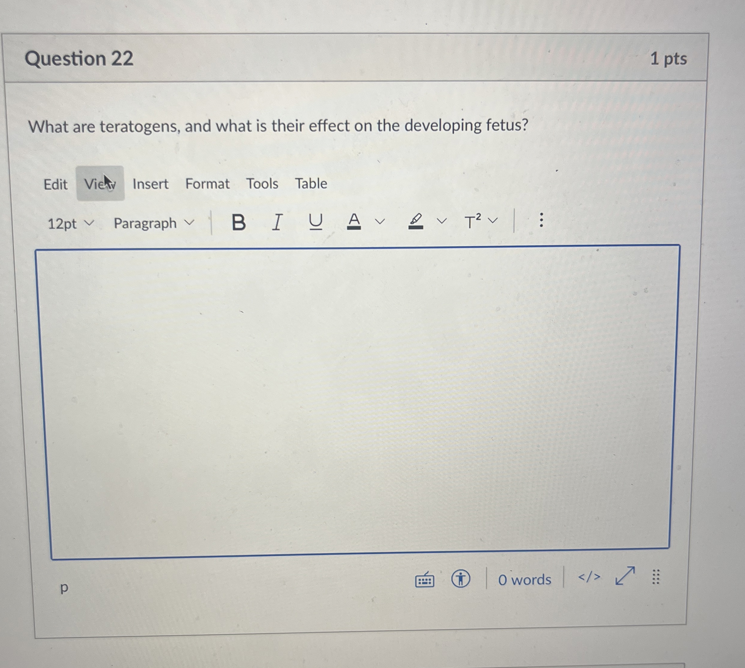 Solved Question 22What are teratogens, and what is their | Chegg.com