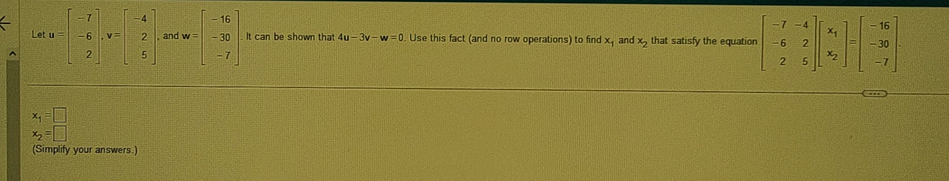 Solved x1=x2=(Simplify your answers.) | Chegg.com