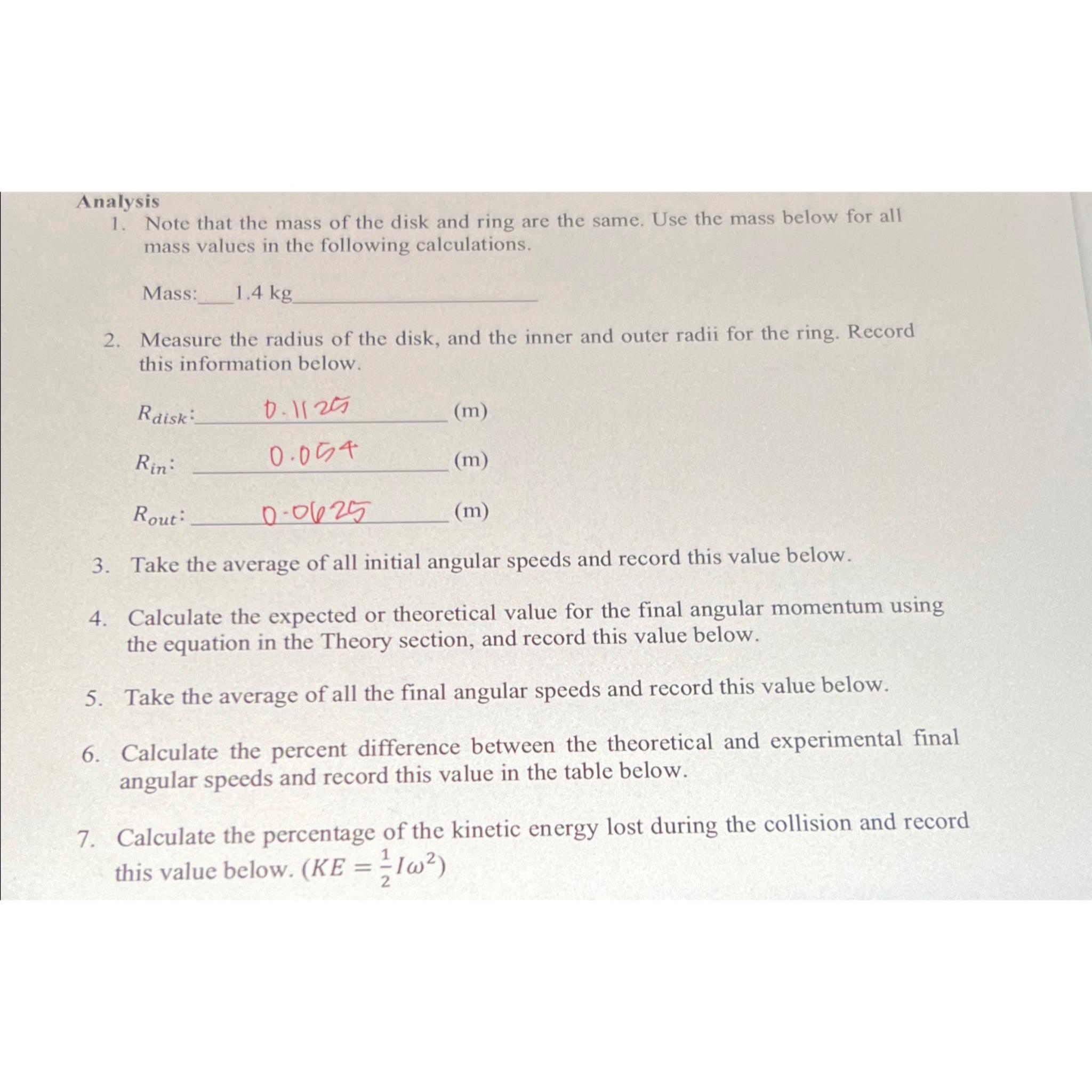 How do i calculate the percentage of KE lost ? | Chegg.com