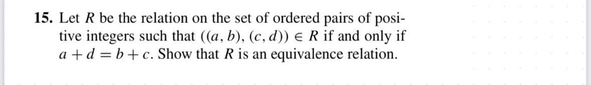 Solved hi could u give meLet R ﻿be the relation on the set | Chegg.com