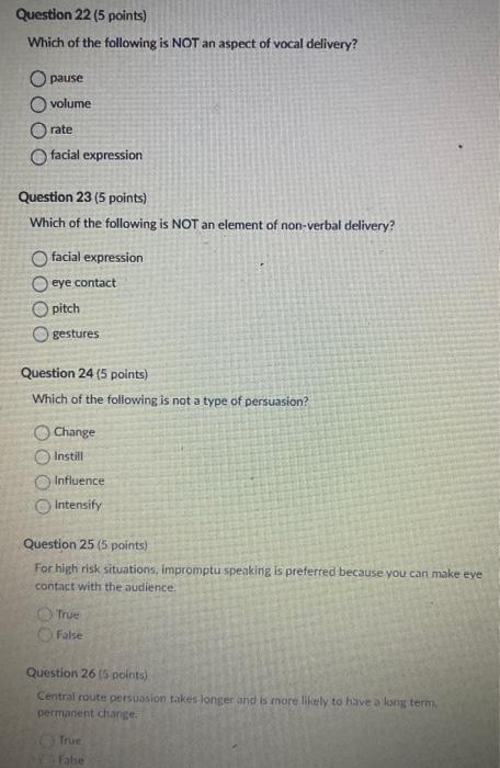 Which of the following is NOT an aspect of vocal | Chegg.com