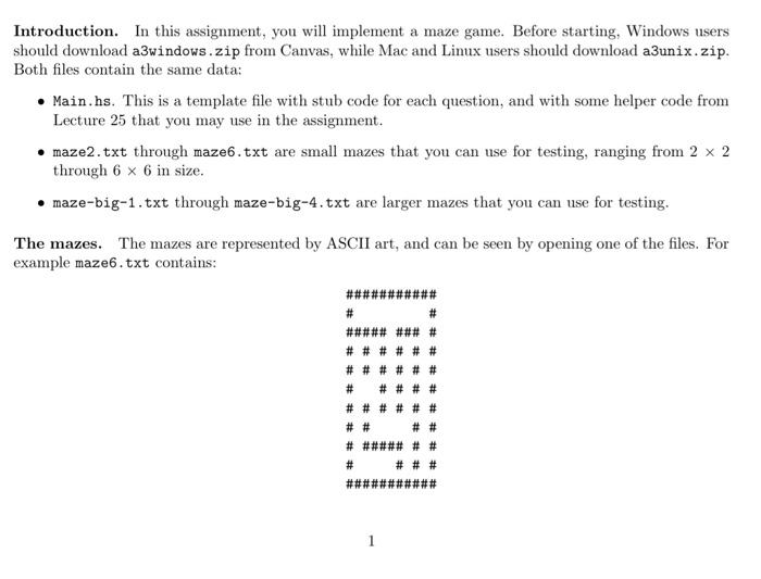Solved Introduction. In this assignment, you will implement | Chegg.com