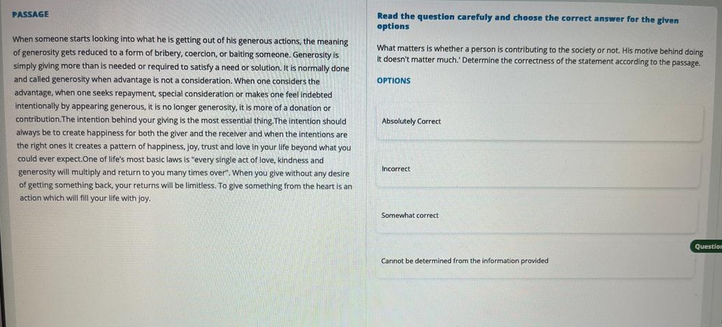 Solved PASSAGEWhen someone starts looking into what he is | Chegg.com