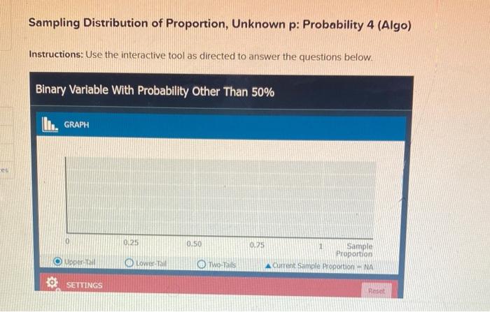 Sampling Distribution of Proportion, Unknown p: | Chegg.com