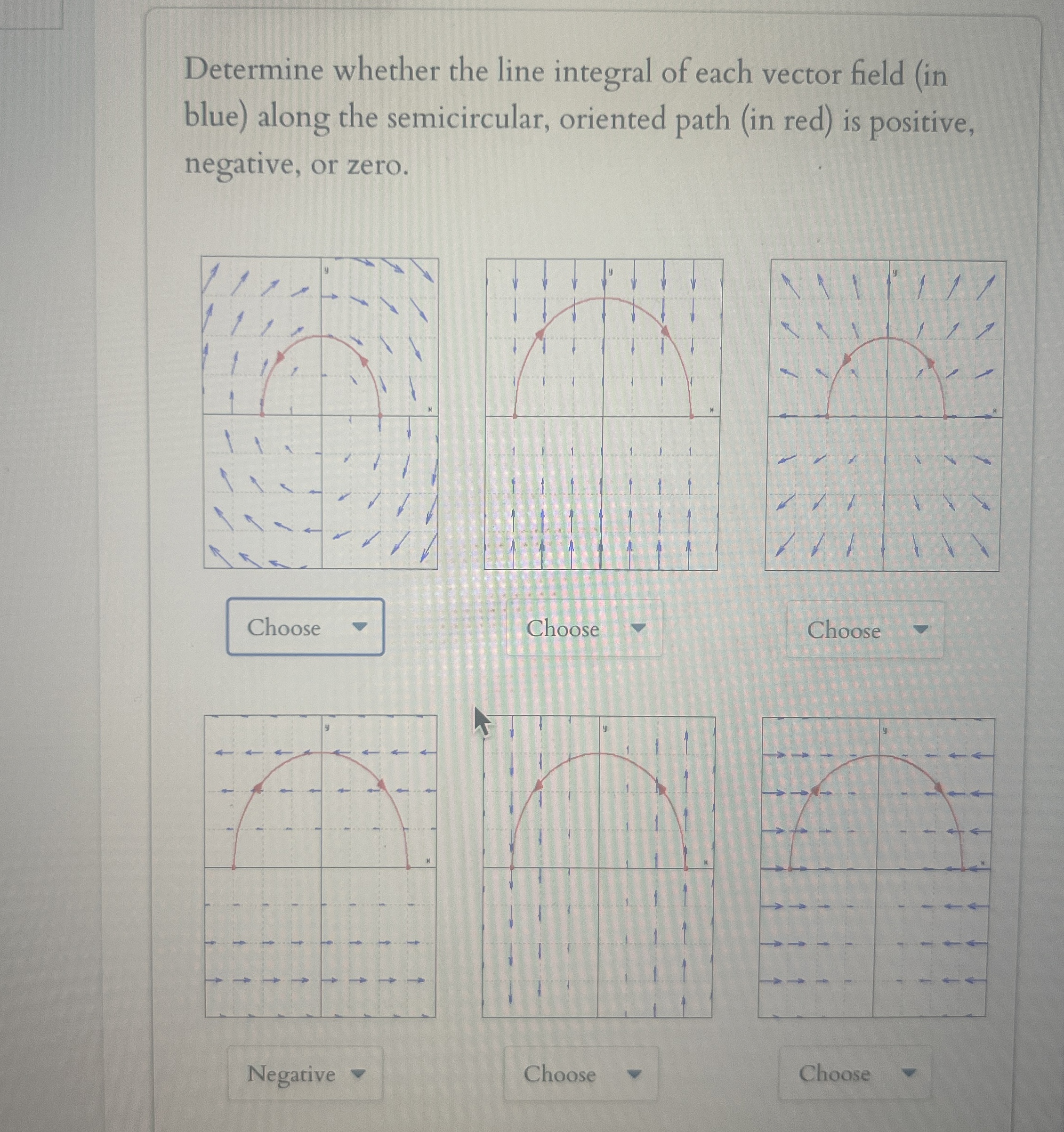 Determine whether the line integral of each vector | Chegg.com