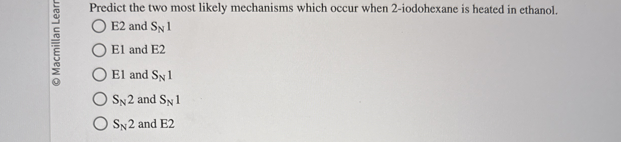 Solved Predict the two most likely mechanisms which occur | Chegg.com