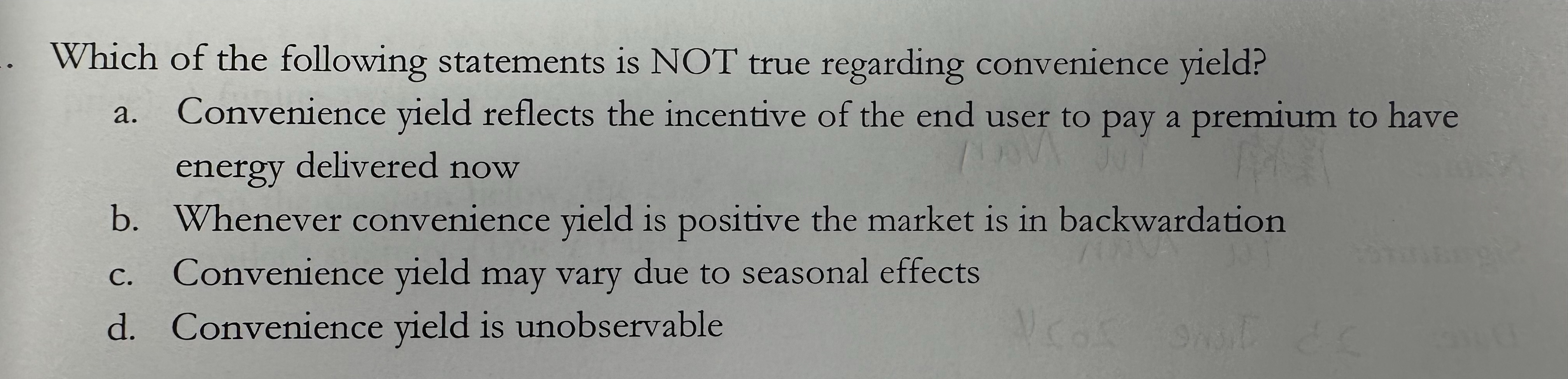Solved Which of the following statements is NOT true | Chegg.com