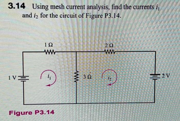 Solved Figure P3.7 3.8 Use the mesh analysis to determine | Chegg.com