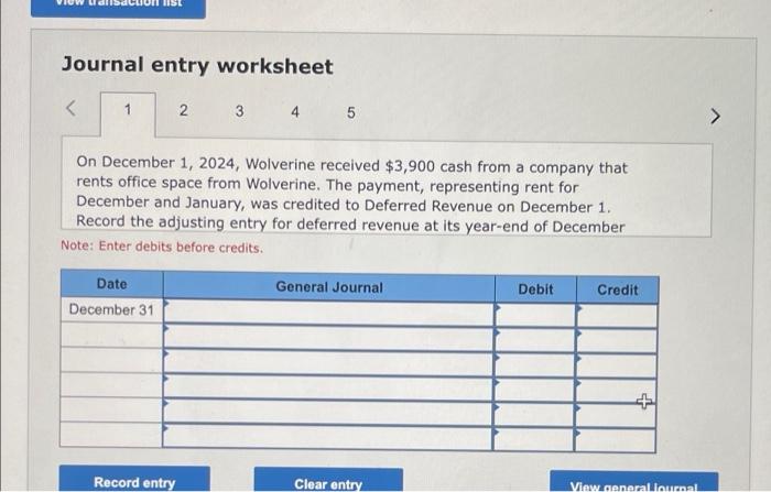 Solved Exercise 3-12 (Algo) Record year-end adjusting | Chegg.com