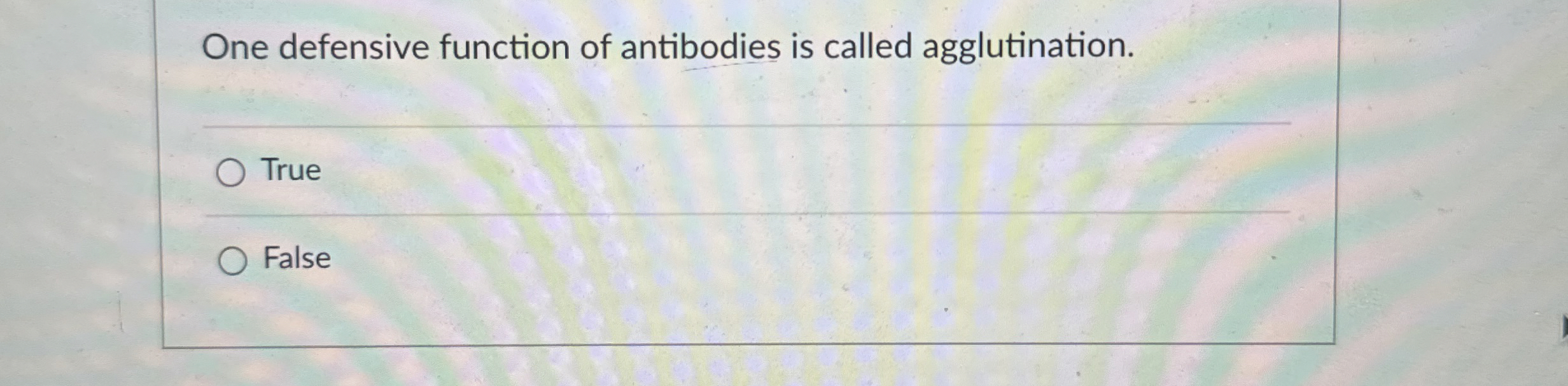 Solved One defensive function of antibodies is called | Chegg.com