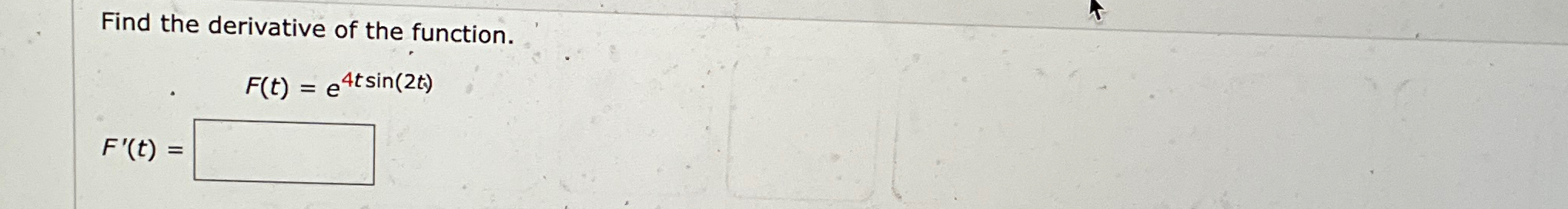 Solved Find the derivative of the | Chegg.com