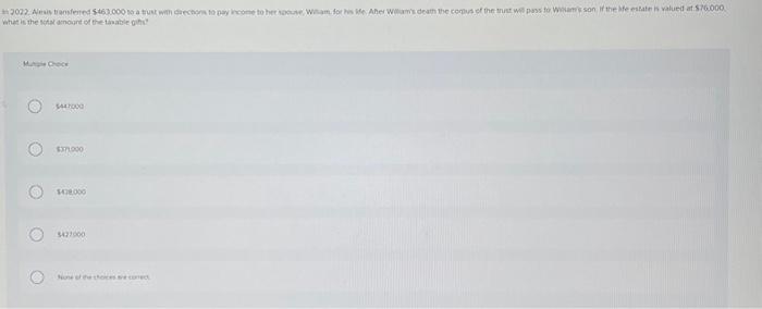 Solved atet is the sotal amourt of the tarable gihis sarcose | Chegg.com