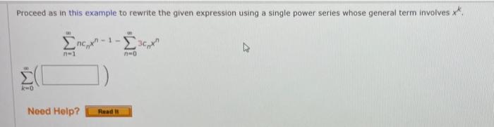 Solved Proceed as in this example to rewrite the given | Chegg.com