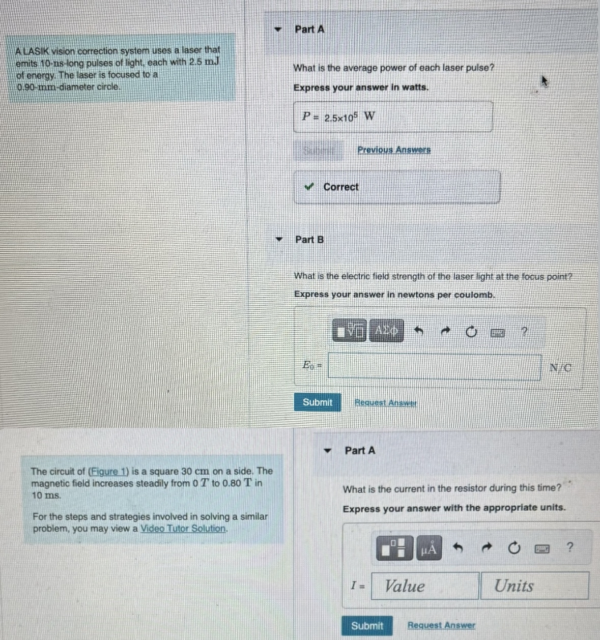 Solved Please solve these physics problems!! | Chegg.com