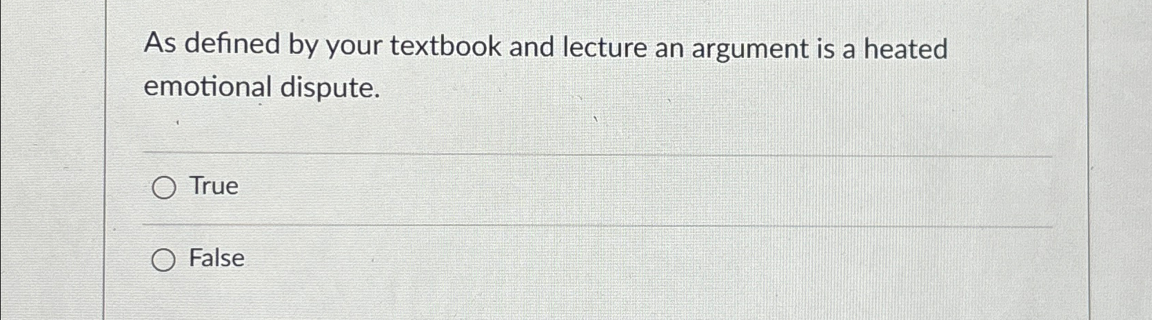 Solved As defined by your textbook and lecture an argument | Chegg.com