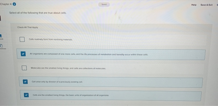 Solved Chapter 4 Help Save & Exit Select all of the | Chegg.com