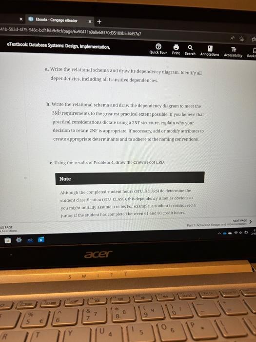 4. Using the STUDENT table structure shown in Table | Chegg.com