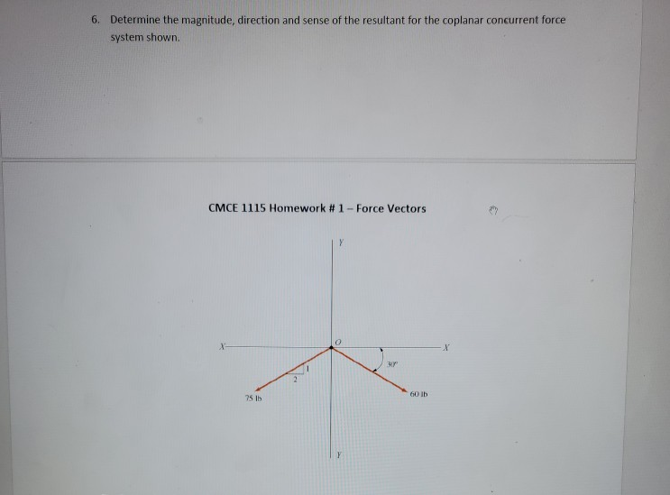 Solved 6. Determine the magnitude, direction and sense of | Chegg.com