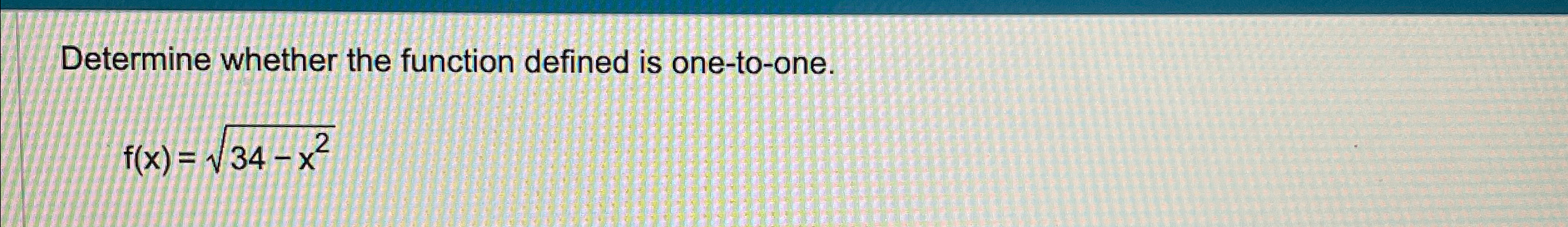 Solved Determine whether the function defined is | Chegg.com