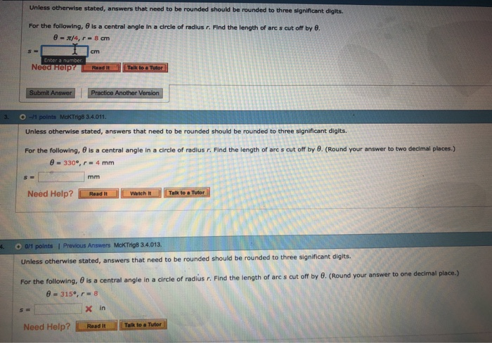 Solved Unless otherwise stated, answers that need to be | Chegg.com