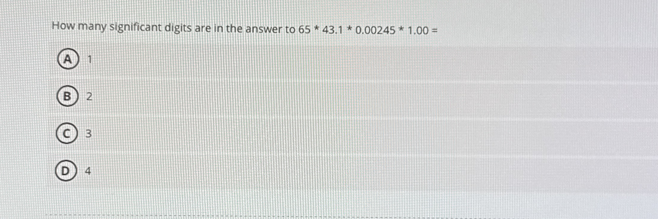 Solved How many significant digits are in the answer to | Chegg.com