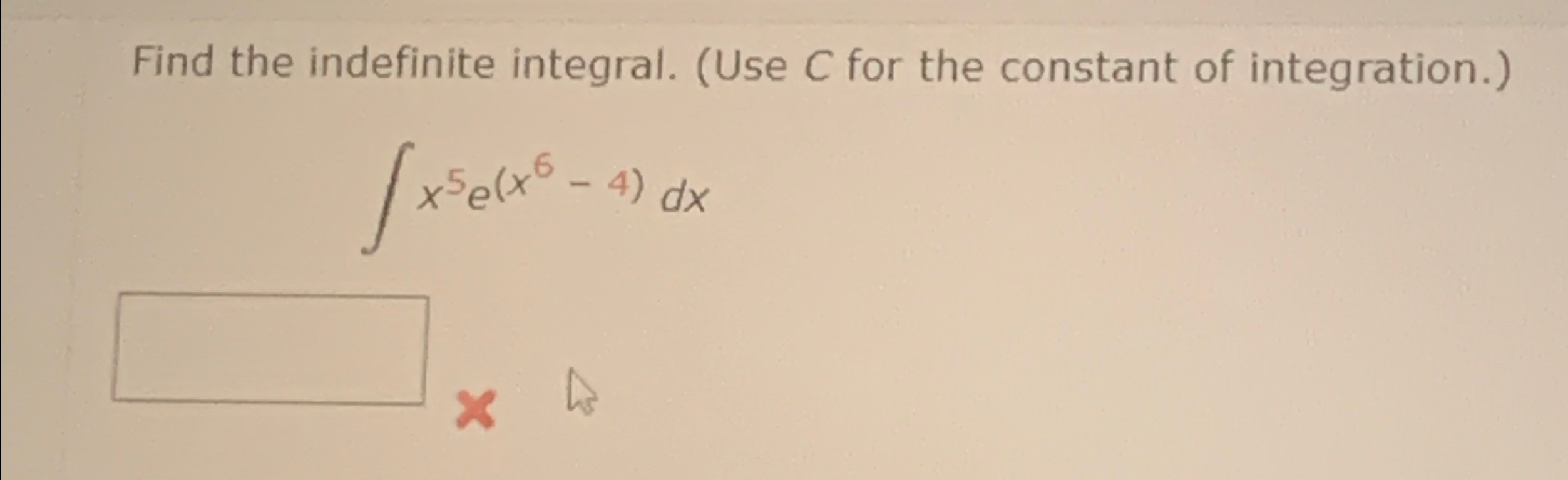 Solved Find the indefinite integral. (Use C ﻿for the | Chegg.com