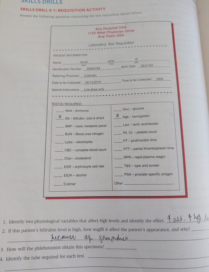 Solved DRILLS SKILLS DRILL 9-1: REQUISITION ACTIVITY Answer | Chegg.com