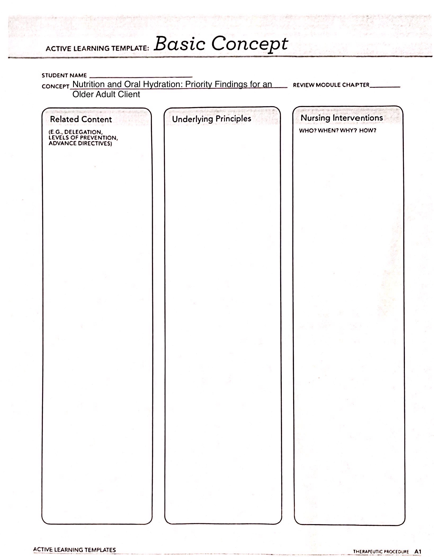 Solved Complete this template with at least 4 ﻿bulletpoints | Chegg.com