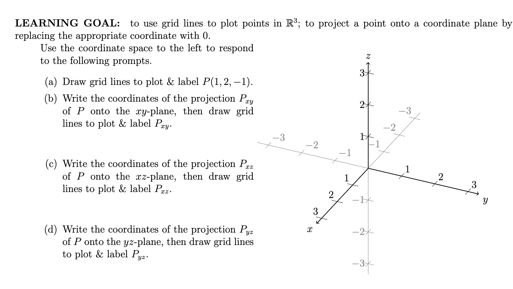 Solved LEARNING GOAL: to use grid lines to plot points in | Chegg.com