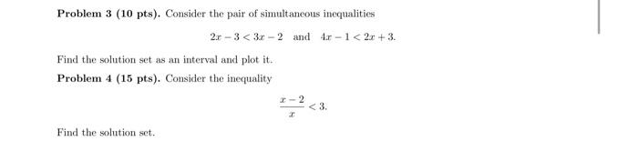 Solved Problem 3 (10 pts). Consider the pair of simultaneous | Chegg.com Solved Problem 3 (10 pts). Consider the pair of simultaneous | Chegg.com