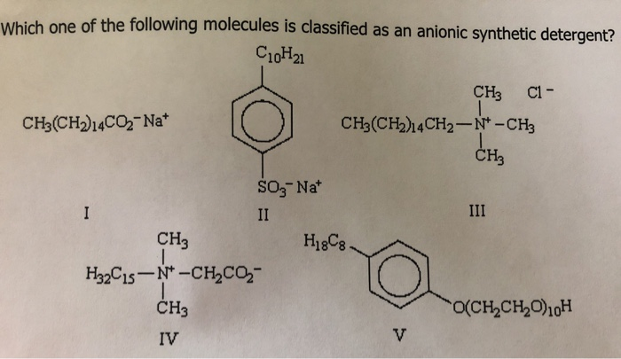 Solved Which one of the following molecules is classified as | Chegg.com