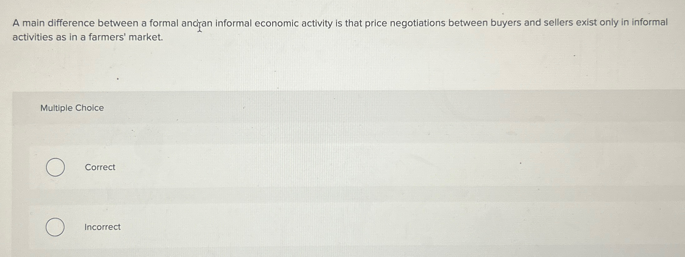 Solved A main difference between a formal ancian informal | Chegg.com