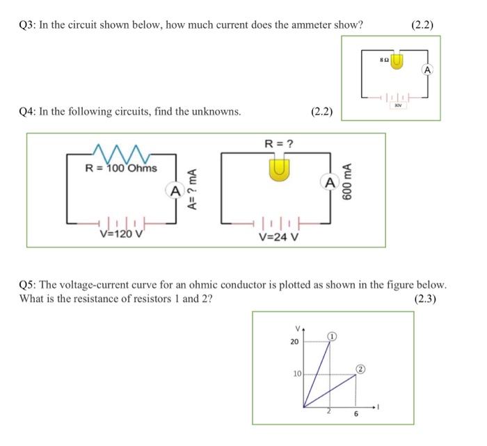 Solved Q3: In the circuit shown below, how much current does | Chegg.com