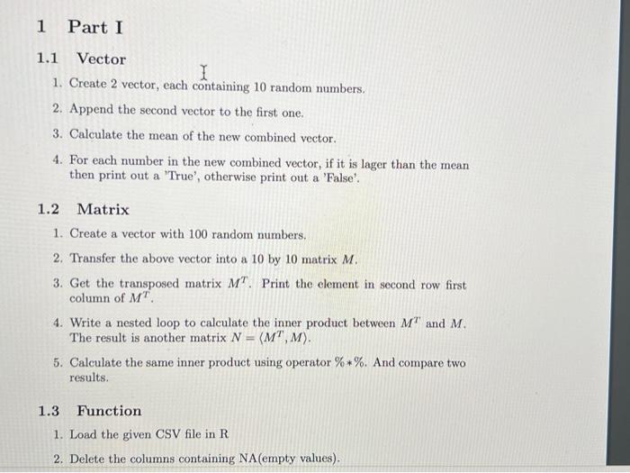 Solved solve only 1.2.4 and 1.2.5 and entire 1.3 section | Chegg.com