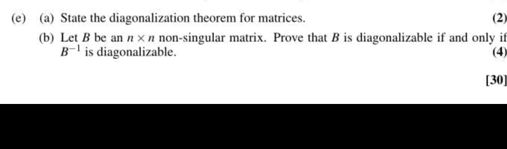 Solved E A ﻿state The Diagonalization Theorem For