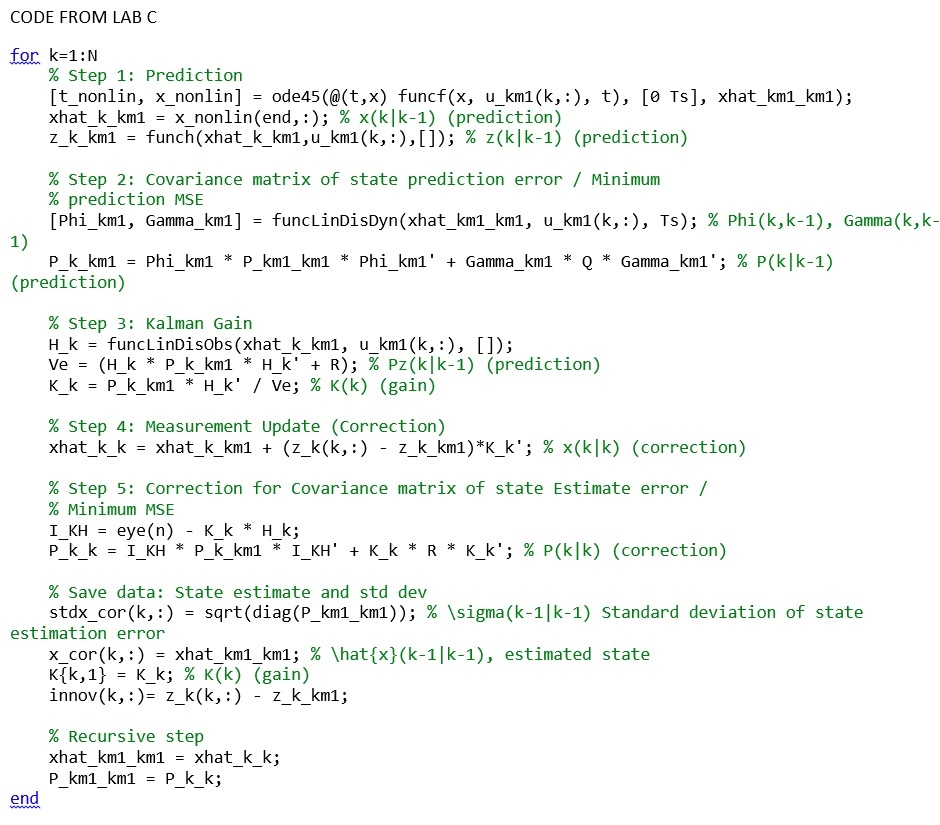 Solved Task 1: Kalman Filter DesignYou will need to design | Chegg.com