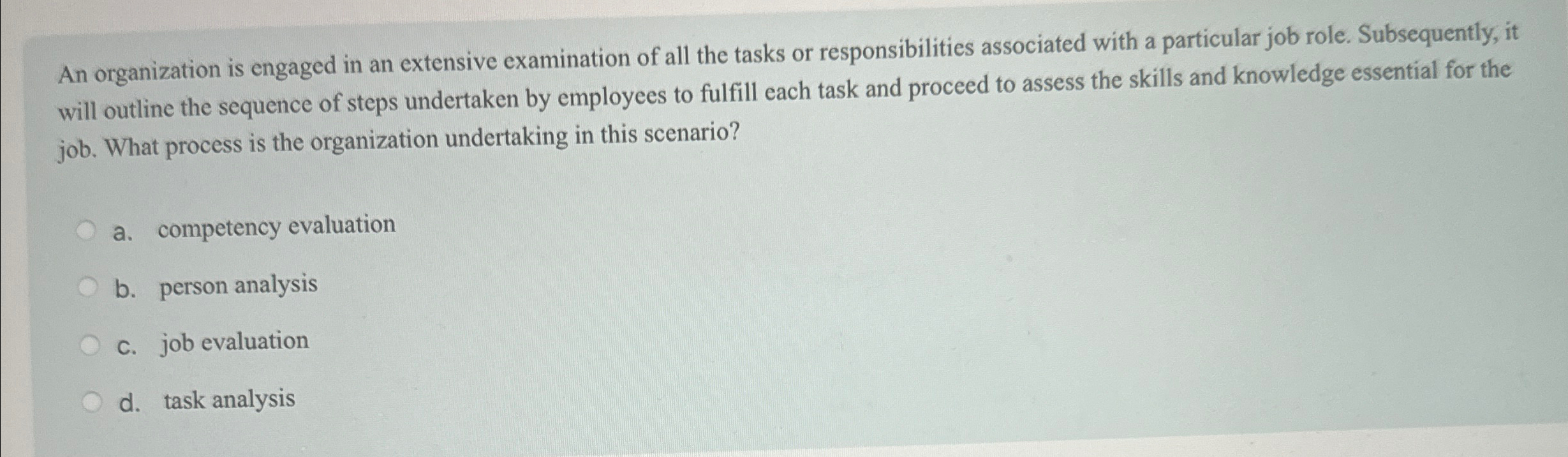 Solved An organization is engaged in an extensive | Chegg.com