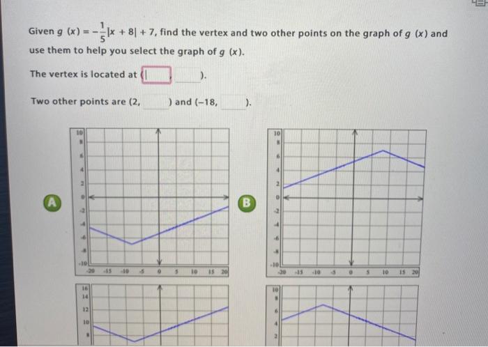 Solved Find the inverse function f '(x) for the given | Chegg.com
