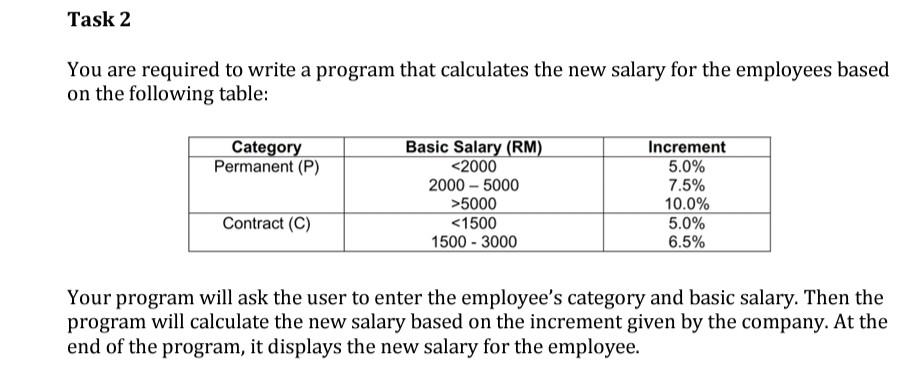 Solved You are required to write a program that calculates | Chegg.com