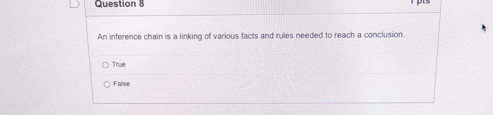 Solved An inference chain is a linking of various facts and | Chegg.com