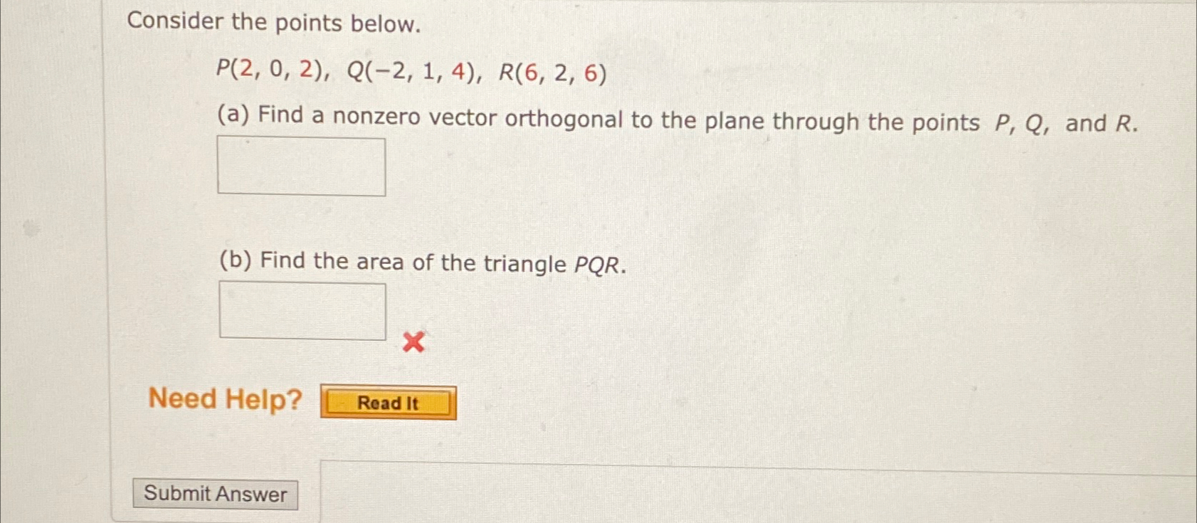 Solved Consider the points | Chegg.com