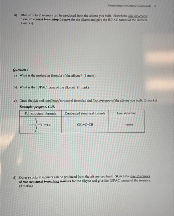 Solved Part A: Nomenclature and Structural Isomers of | Chegg.com
