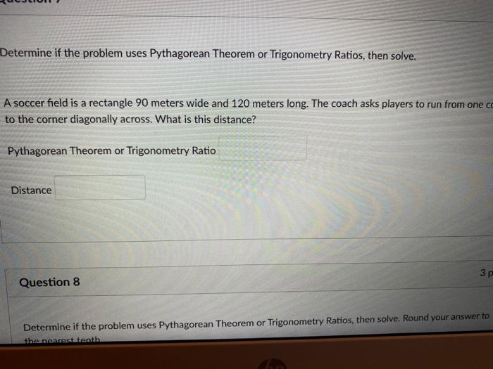 Solved Use the Pythagorean Converse to state whether the | Chegg.com
