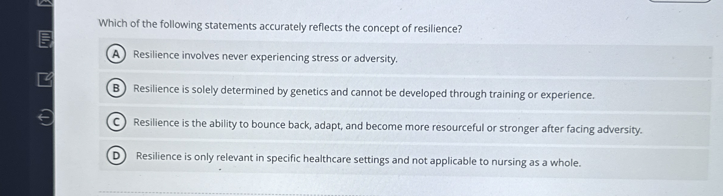 Which of the following statements accurately reflects | Chegg.com