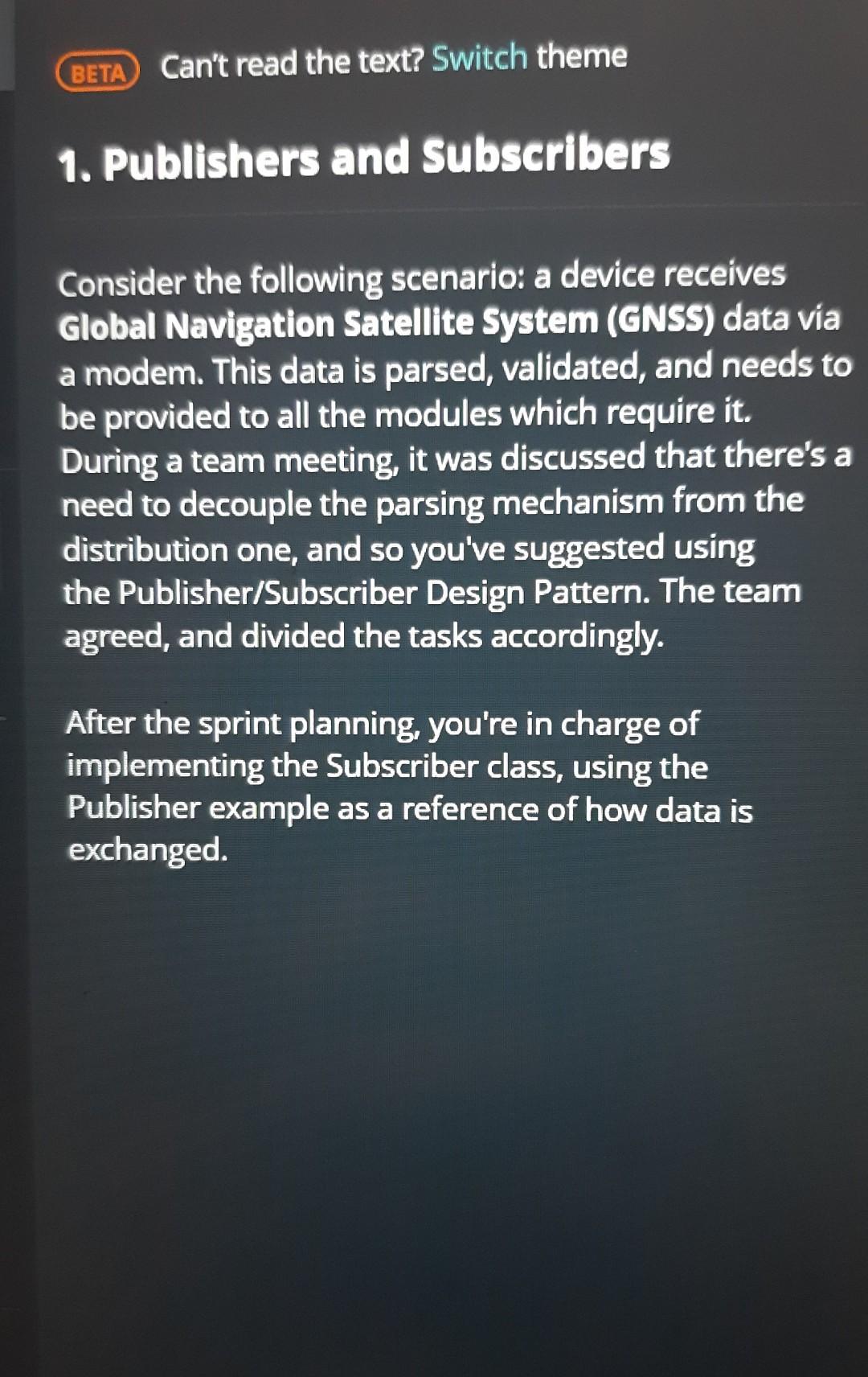 (BETA Can't read the text? Switch theme 1. Publishers | Chegg.com