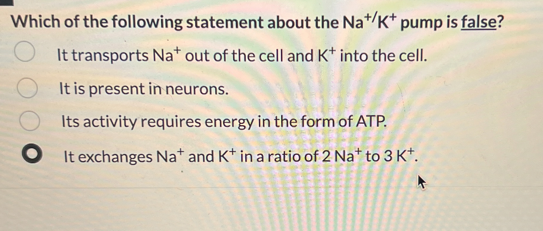 Solved Which of the following statement about the pump is | Chegg.com