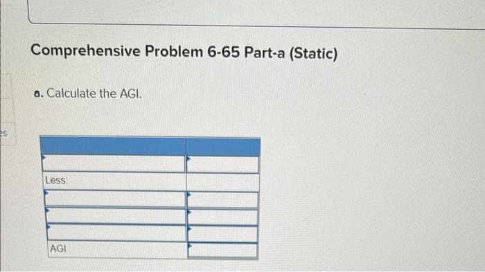 Solved Comprehensive Problem 6-65 (LO 6-1, LO 6-2, LO 6-3) | Chegg.com Solved Comprehensive Problem 6-65 (LO 6-1, LO 6-2, LO 6-3) | Chegg.com