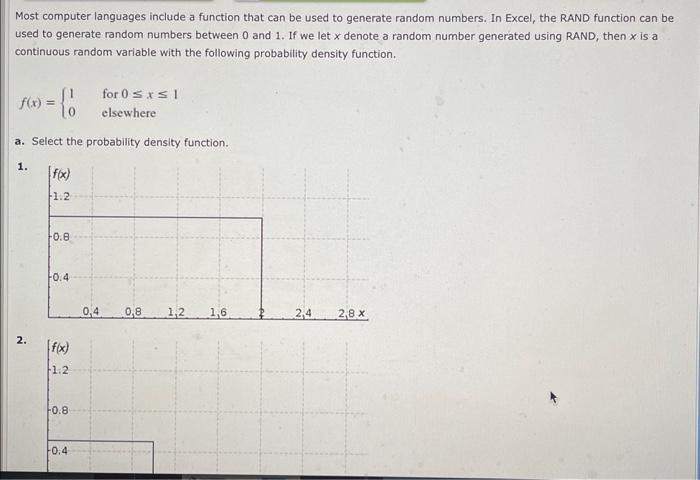 Solved Most computer languages include a function that can | Chegg.com